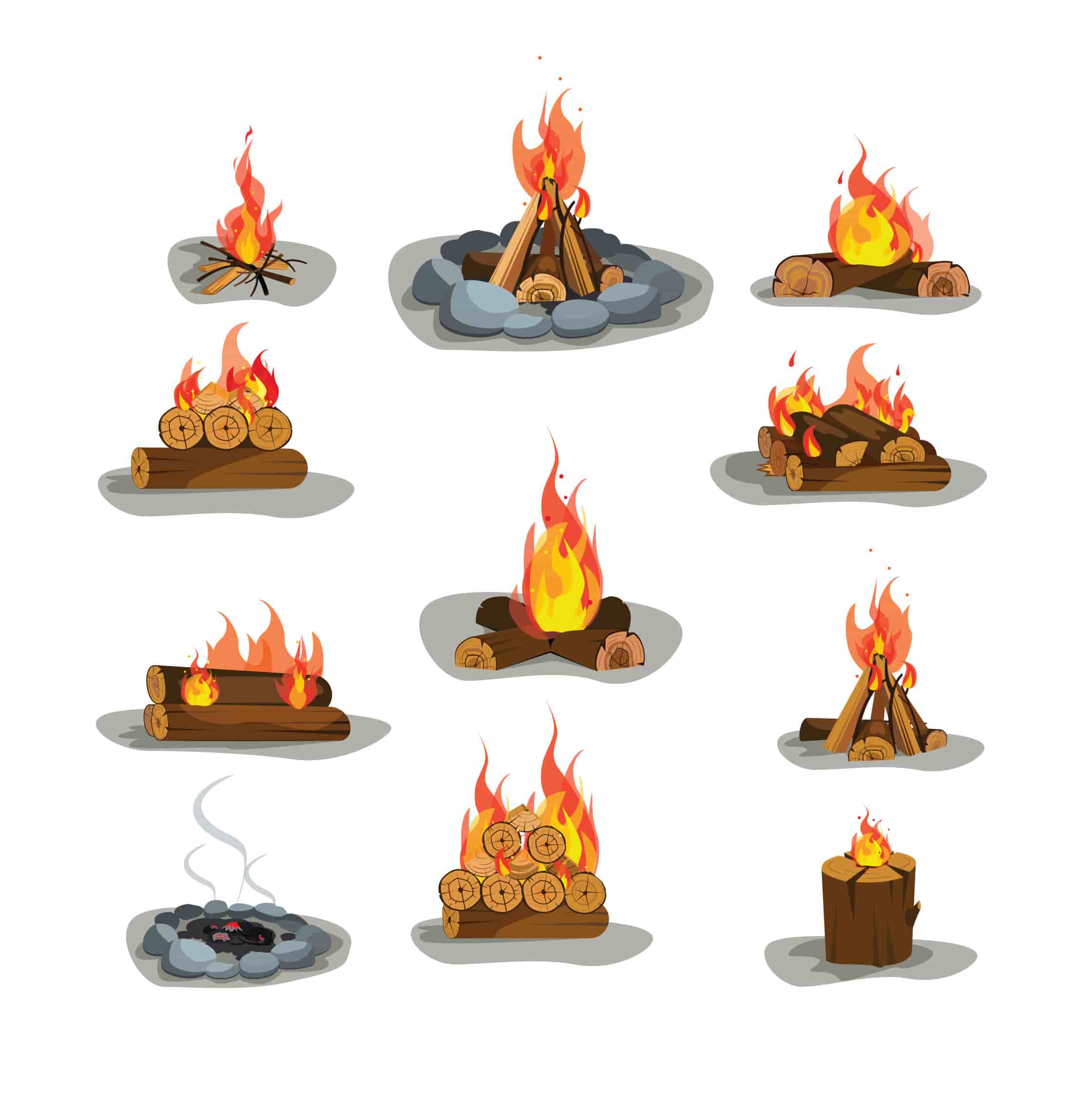 Campfire Clipart: Cozy Outdoor Illustrations - Graphic a2z