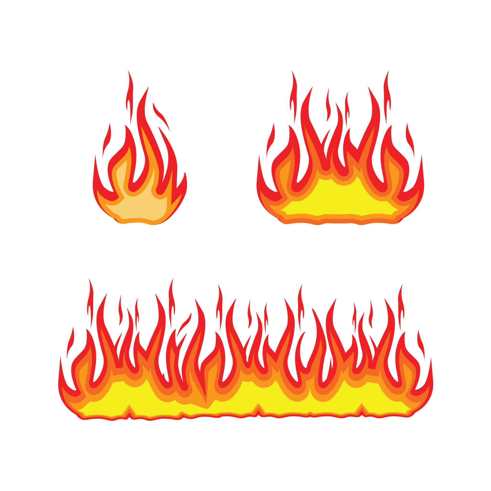 Vivid Fire Illustration: Dynamic Design Elements - Graphic a2z