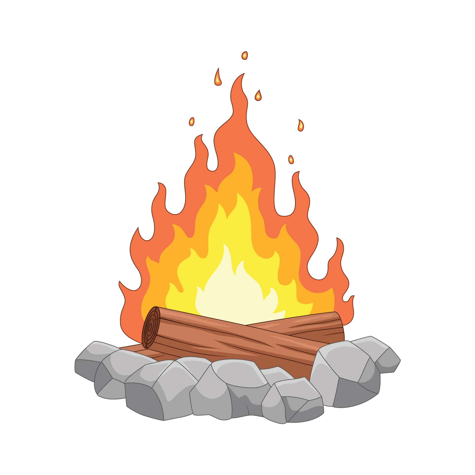 Cozy Campfire Vector: Outdoor Adventure Illustrations - Graphic a2z