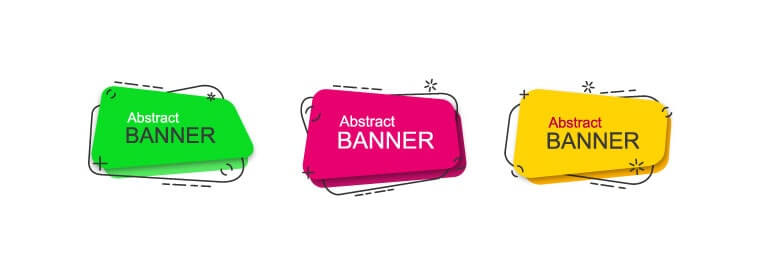 Dynamic Banner Shapes: Free EPS Files for Eye-Catching Designs ...