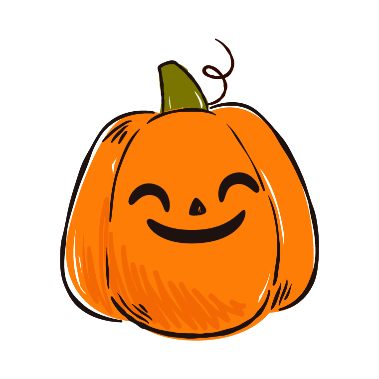 pumpkin halloween cartoon funny look - Graphic a2z
