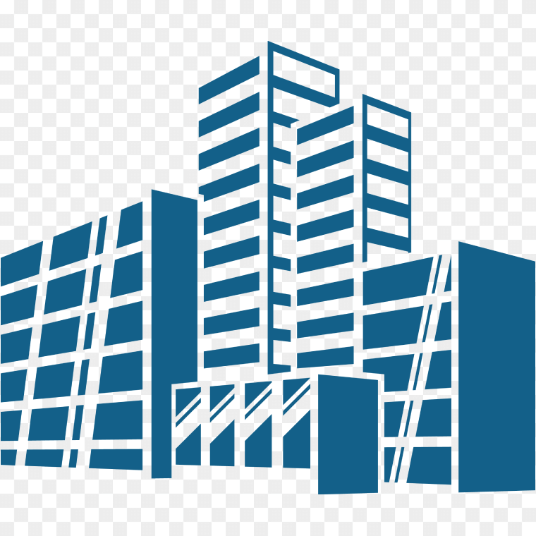 Commercial Building Icon Transparent Background - Graphic a2z