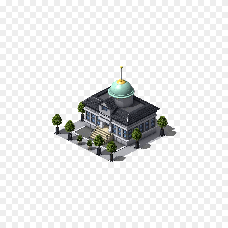 Construction Government Building Icon Transparent Background - Graphic a2z