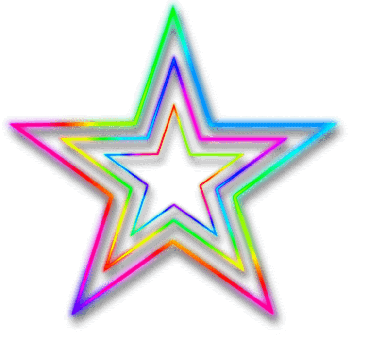 Colorful Stars background png image - Graphic a2z